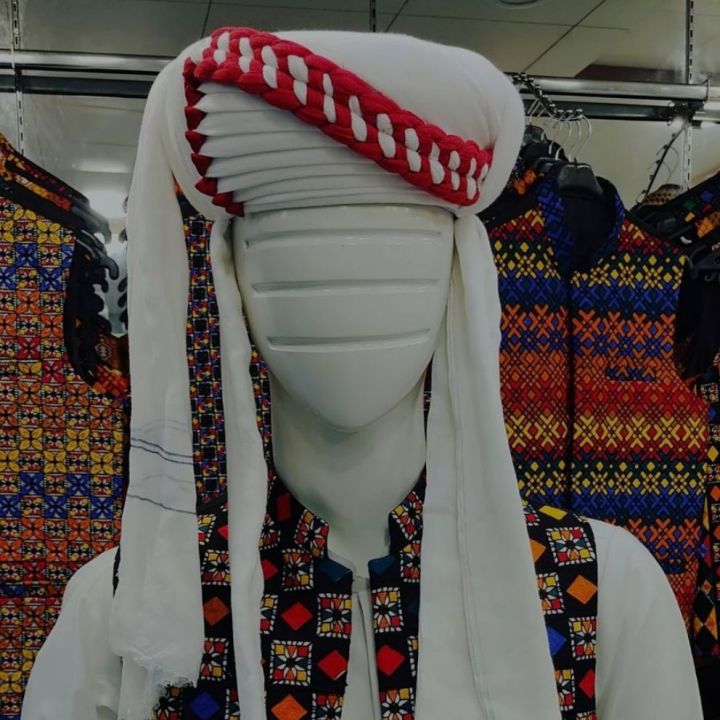 balochi pagri balochi Turban red and black design | Daraz.pk