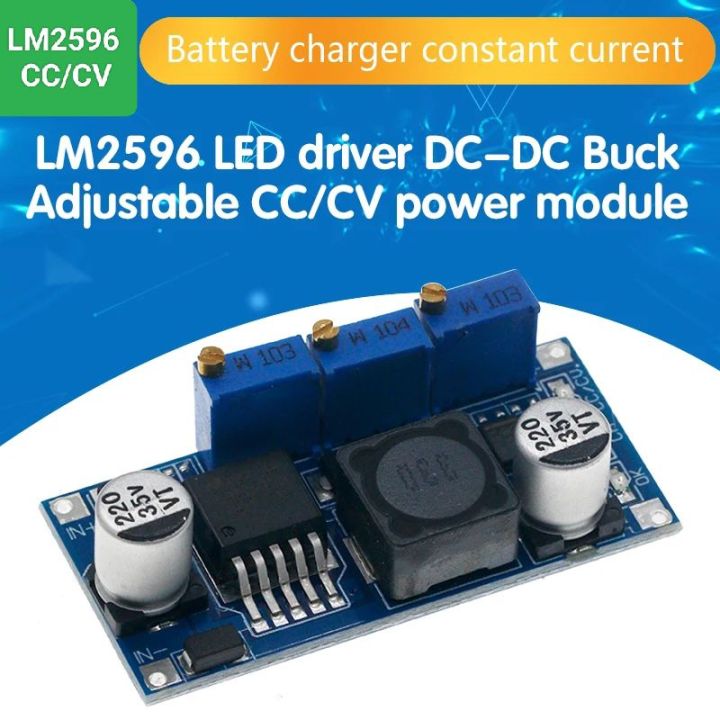 LM2596 LED Driver DC-DC Step-down Adjustable CC/CV Power Supply Module Battery Charger ...