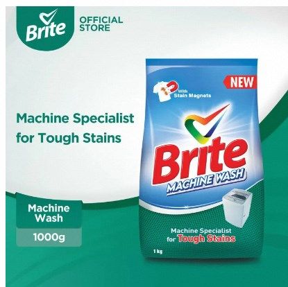 Brite Machine Wash 1kg - Detergent Washing Powder | Daraz.pk