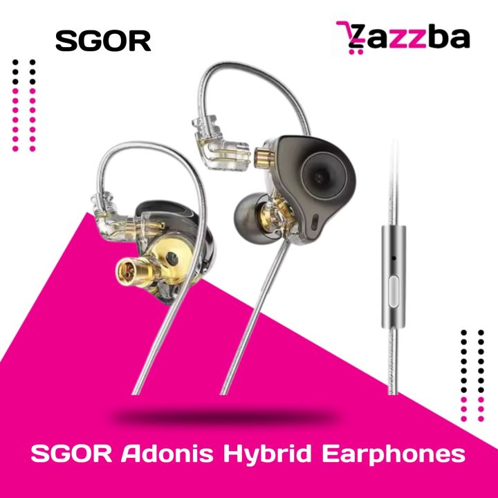 SGOR Adonis Hybrid Earphones – 10 mm Dynamic + 30095 Balanced Armature ...