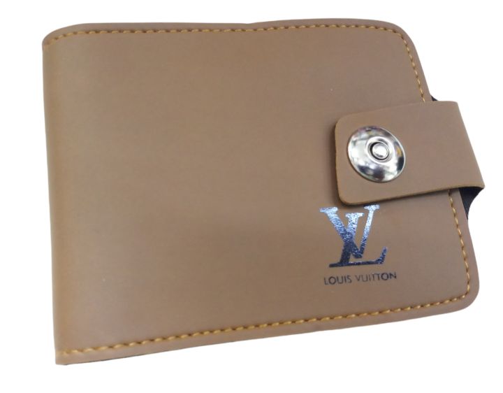 Mens button lock wallet. | Daraz.lk