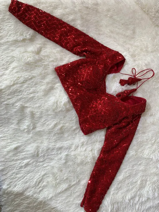 Red sequins blouse | Daraz.com.np
