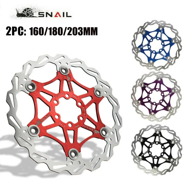 SNAIL Disc Brake Rotor MTB Bicycle Floating Rotor Heat Dissipation 140 ...