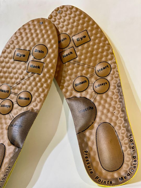 Medicated Insole with Pressure Points for Foot Comfort and Health for ...