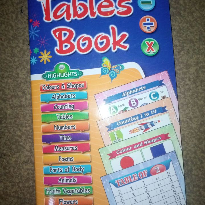 Tables Book Mathematics Activity for kids | Best for learning table and ...