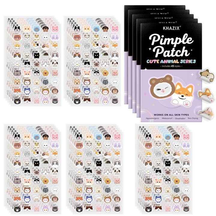 675 pieces of cartoon facial acne stickers, elephant, little monkey and ...