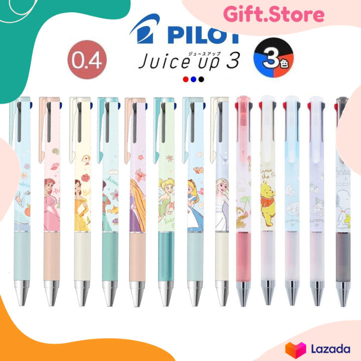 Pilot juice up gel pen 0.4mm. 3 colors in one stick Black Red Blue ...