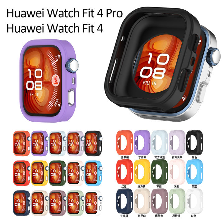 For Huawei Watch fit 4 Pro case silicone soft smart watch cover frame ...