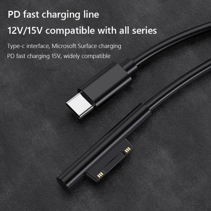 Fast Charging USB Type-C Power Supply for Microsoft Surface Pro 7 3 4 5 ...