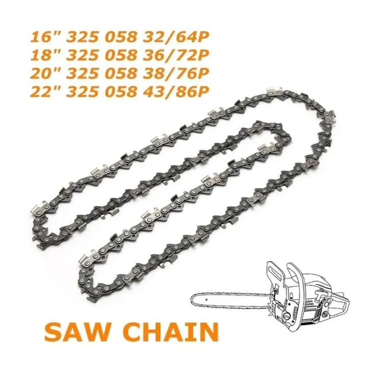 Semi Chisel Chain for Chainsaw 0.325 Pitch 1.5mm Gauge 64/72/76/86 ...