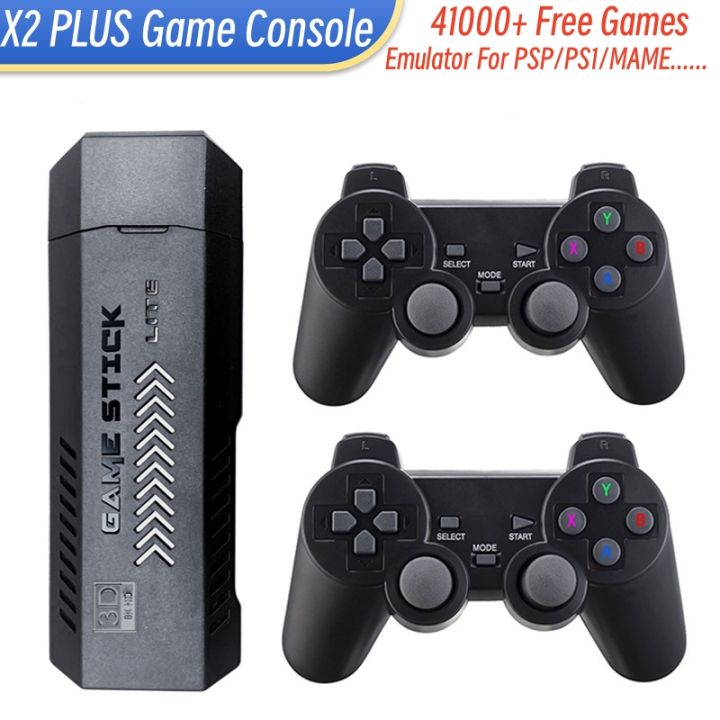 X2 Plus Game Stick Retro Video Game Console X2+ 128G With 41000 Games 40+ Emulators for PSP/PS1 ...