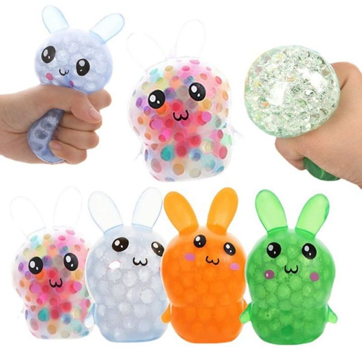 Squishy Bunny Soft Fidget Toy Small Aniamal Pinch Ball Cute Release ...