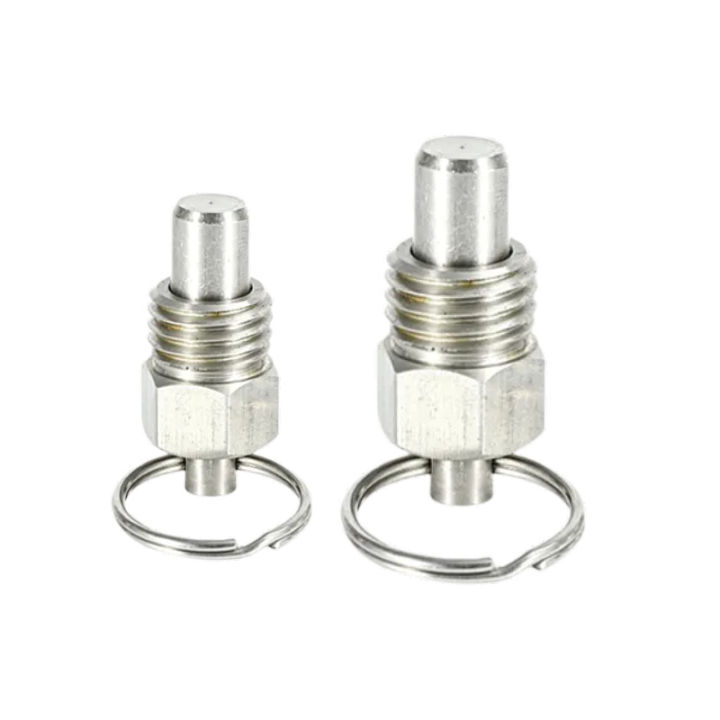 2PCS Stainless Steel Short Style Knob Plunger Spring Pin Pull Pin ...