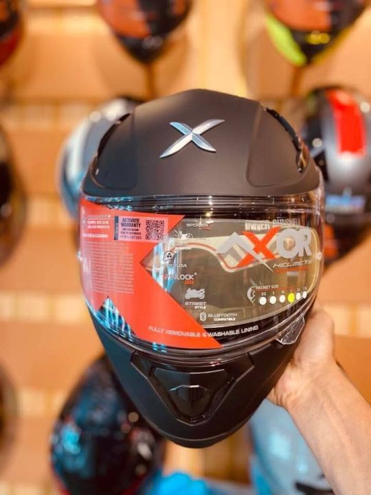Axor apex matt black full face helmet | Daraz.com.bd