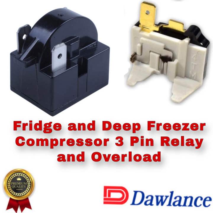 Dawlance Fridge and Deep Freezer 3 Pin Relay with Electronic Overload ...
