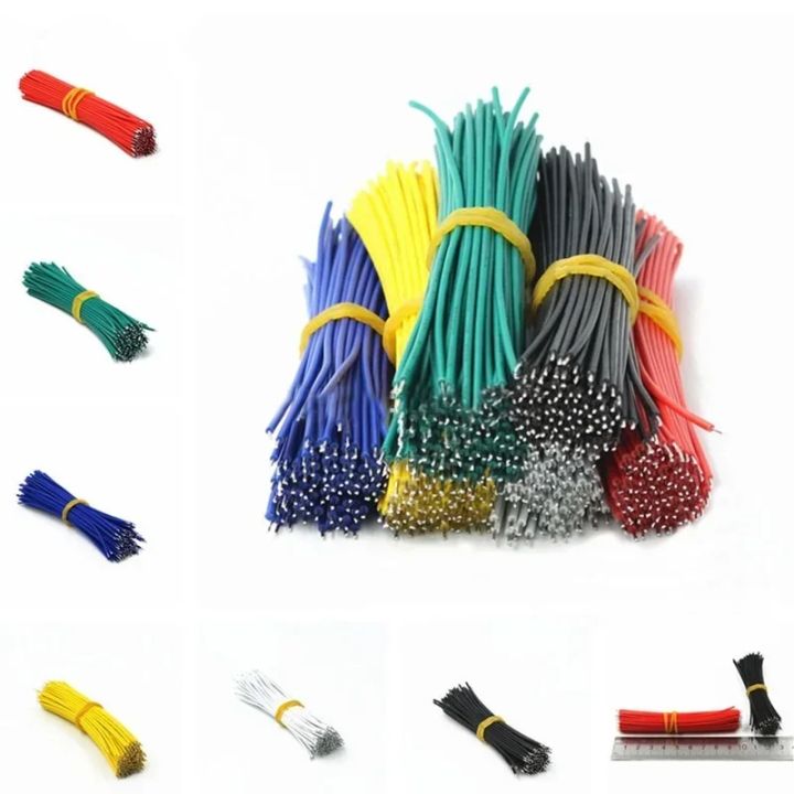 50-100pcs Tin-Plated Breadboard,PCB Solder Cable,26AWG 7.8cm Fly jumper ...