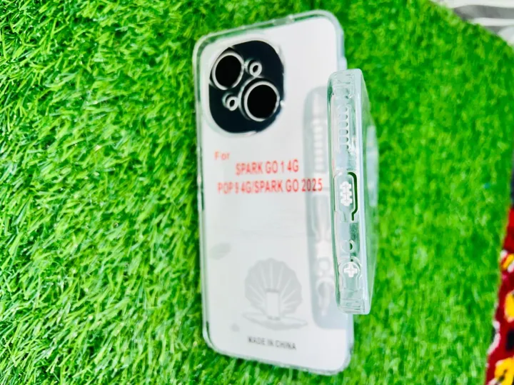 Tecno spark go 1 pop 9 4g spark go 2025 back cover transparent jelly ...