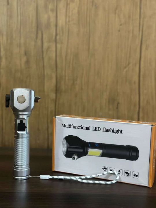 Multifunctional High Power Telescopic Rechargeable Torch With RGB LED ...