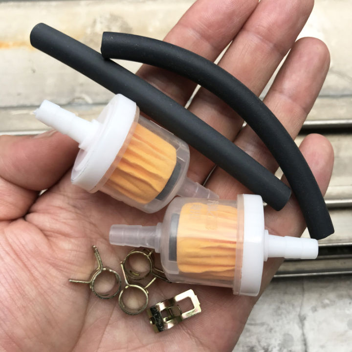 1Set Fuel Petrol Inline Hose Pipe with Clips Universal for 2 Stroke ...