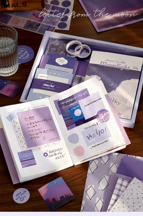 milky way journal set stickers cards tapes 115 pcs | Daraz.lk