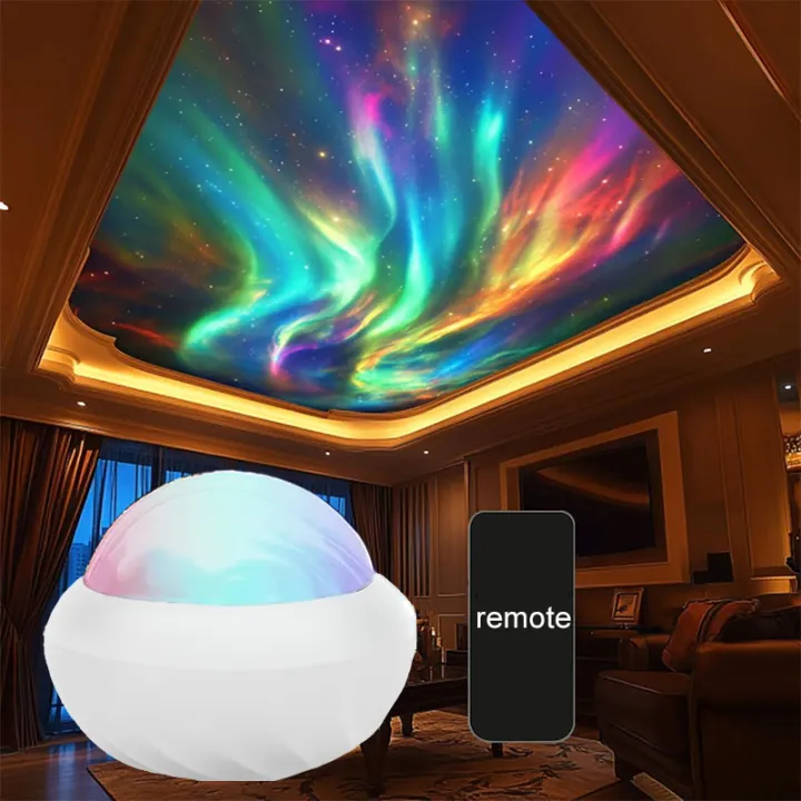 Northern Light Projector RGB Atmosphere Night Lights Remote Control USB ...