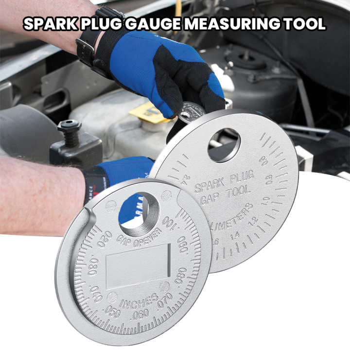 2PCS Spark Plug Gap Gauge Measurement Tool 0.6-2.4mm | Daraz.lk