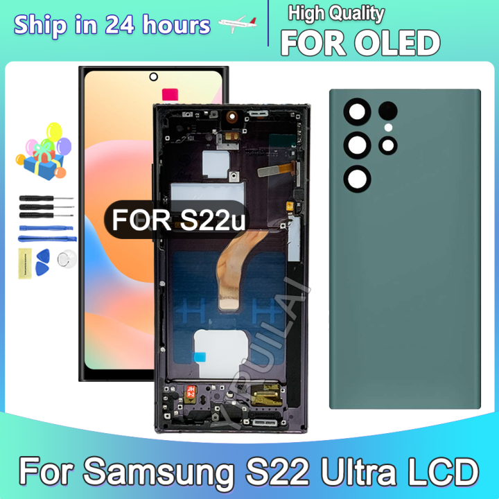 6.67 OLED For Samsung Galaxy S22 Ultra 5G S908B S908B/DS Screen Display ...