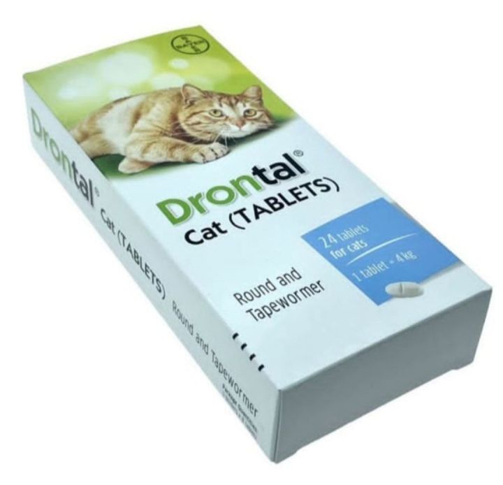 Drontal Deworming Tablet For Cats- Pack Of 5 Tablets | Daraz.pk