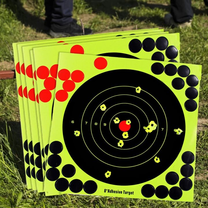 100-10PCS 8-inch Splatter Target High Visibility Adhesive Shooting ...