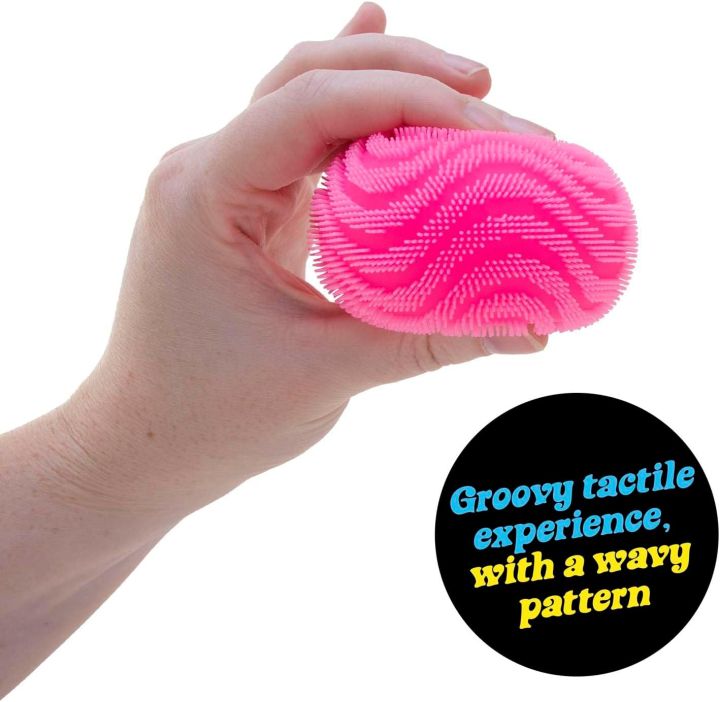 NeeDoh Fuzz Ball Wonder Waves Sensory Squeeze Toy Textured Stress ...