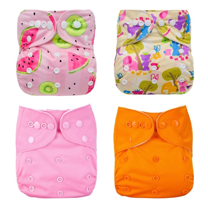 1PC Waterproof Suede Cloth Inner Washable&Reusable Baby Nappy Full ...
