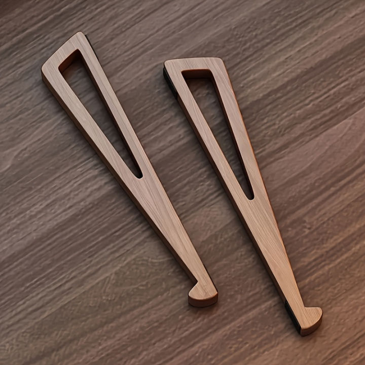 Portable Foldable Wooden Laptop Stand - Ergonomic 12° Adjustable Angle ...