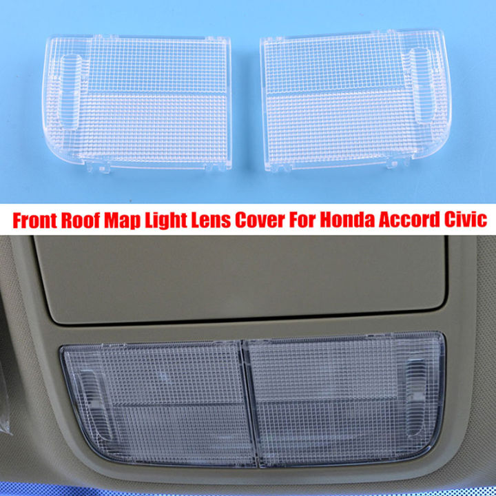 2Pcs Car Roof Doom Light Lamp Lens Cover 34402-SDA-A01 For Honda Accord ...
