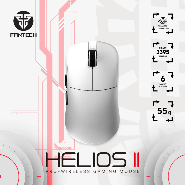 FANTECH HELIOS II XD3v3 Wireless and Wired Gaming Mouse PAM3395 TTC ...