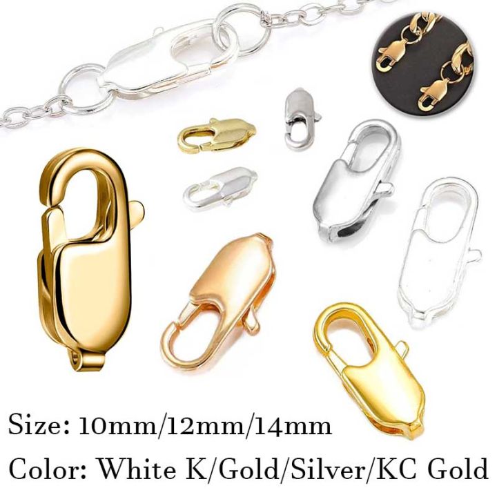 50Pcs Metal Lobster clasps for DIY bracelets necklace handmade jewelry ...