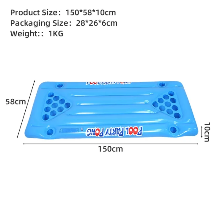 Inflatable Swimming Pool Floating Row Cupholder Table Water Lounge ...