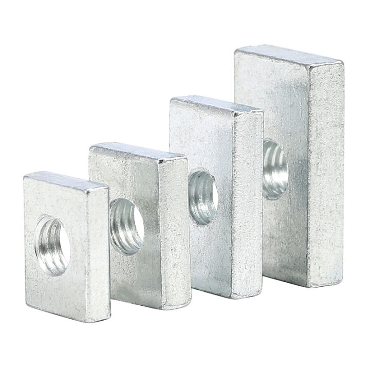 M8 M10 carbon steel galvanized rectangular nut iron square aluminum ...