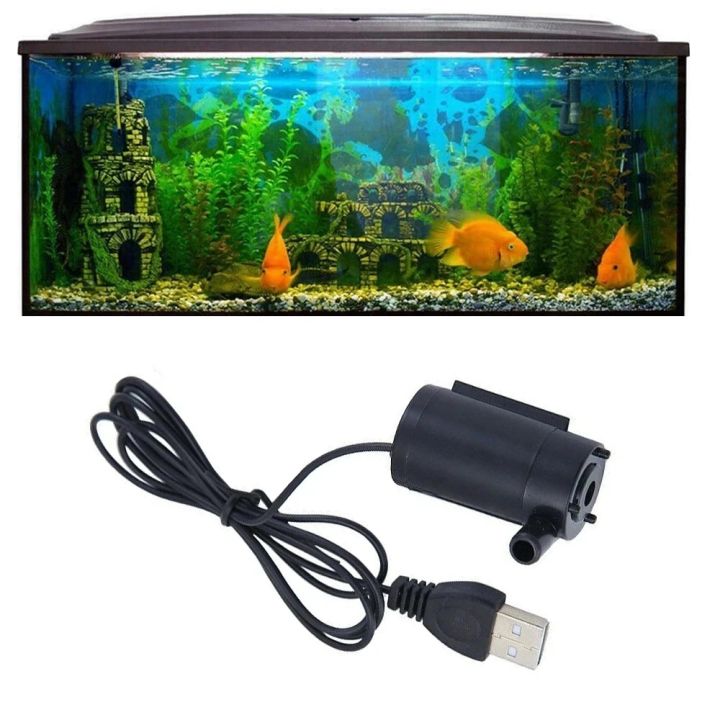 Mini Water Pump Mute Submersible USB 5V 1M Cable Low Noise Garden Home ...