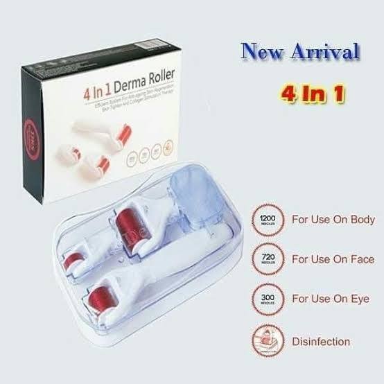DRS 4 IN 1 Derma roller home use kit - interchangeable heads | Daraz.pk