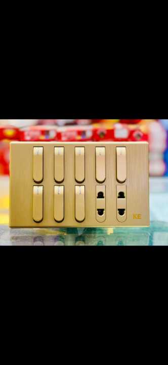 Metallic Switch boards series | Silver Black Golden Metallic switch ...