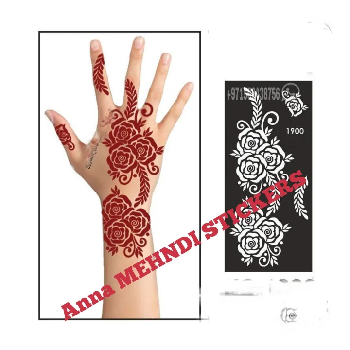 mehndi sticker full arabic 1 sticker | Daraz.pk