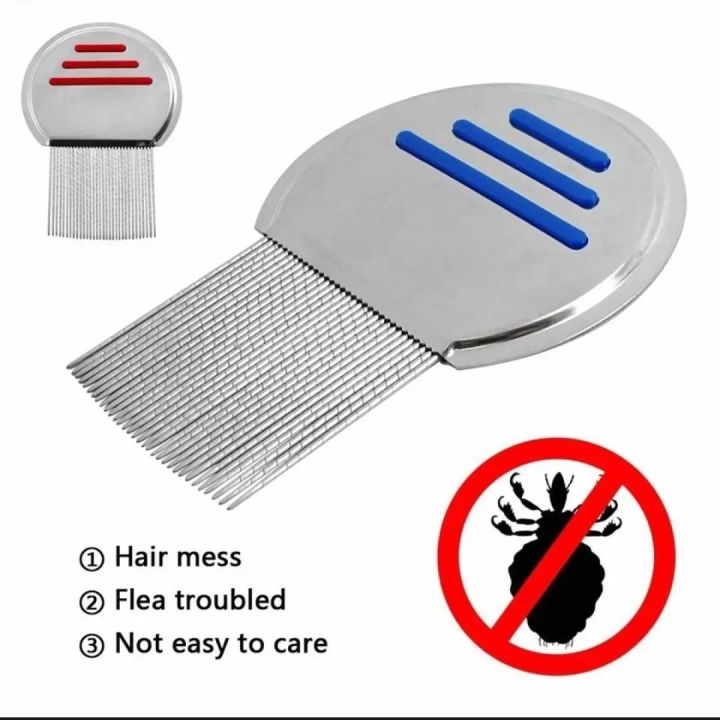 Lice Terminator Comb And All Nit Egg Free - Professional Stainless ...