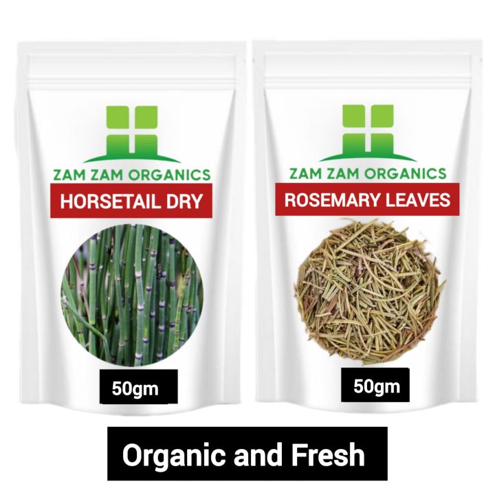 Pack Of Two, Rosemary leaves 50gm and Horsetail herb 50gm | Rosemary ...