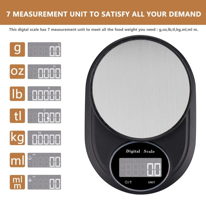 Stainless Steel 2KG Benchtop Scale Accurate To 0.1G Kitchen Electronic ...