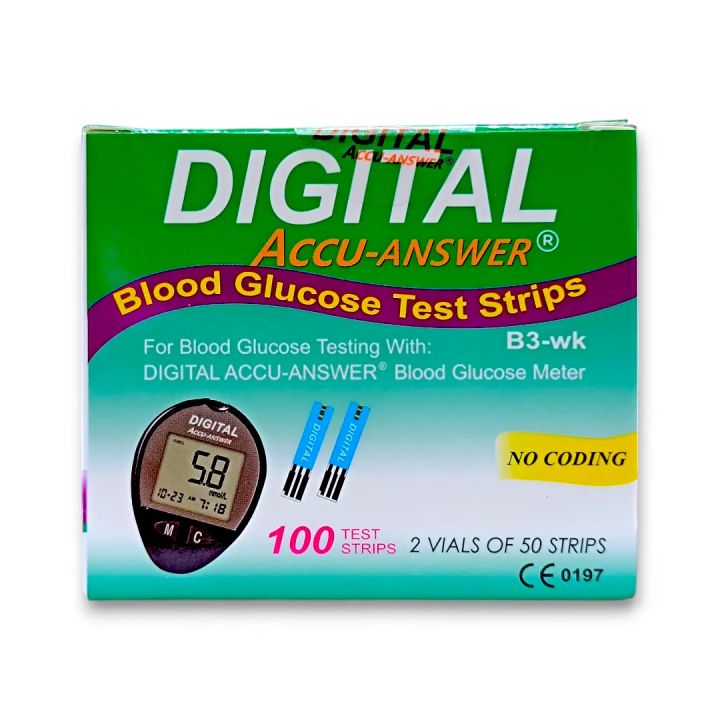 Digital Accu Answer Blood glucose Strip 50 pcs | Daraz.com.bd