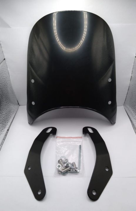 Retro Style Windshield (Universal fitting) / Windshield for Bikes ...