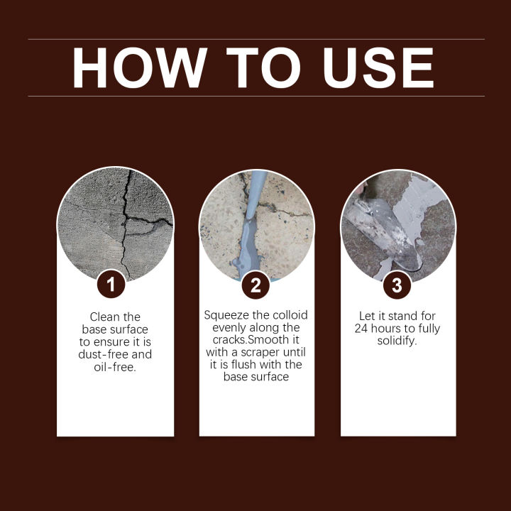 Concrete Crack Filler Self Leveling Sealant Driveway Repair Adhesive ...