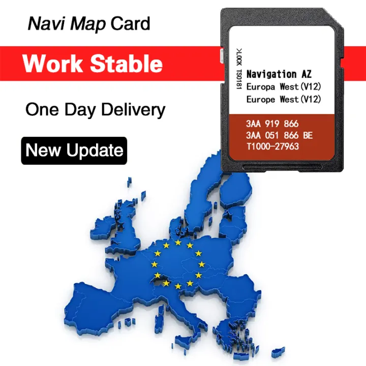 AZ V12 RNS315 SD V12 2020-2021 West Western Europe Card New Original ...