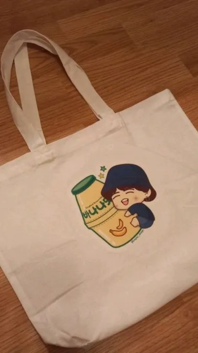 Handmade painted bts toot bag for collage or university use great ...