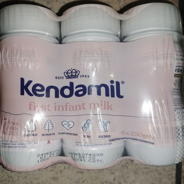 Kendamil milk ready to feed stage 1, 250ml x6 | Daraz.pk